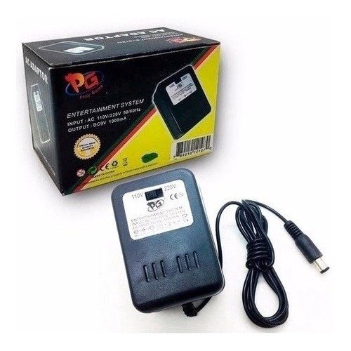 Fonte De Energia Pg 9v Snes Super Nintendo Bivolt - Kalango Imports
